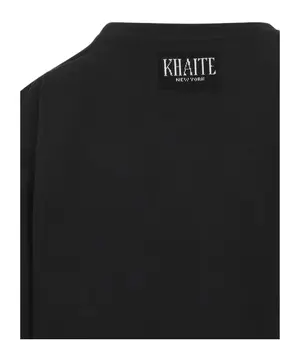 Khaite Mae Logo Patch Crewneck T-shirt In Cotton