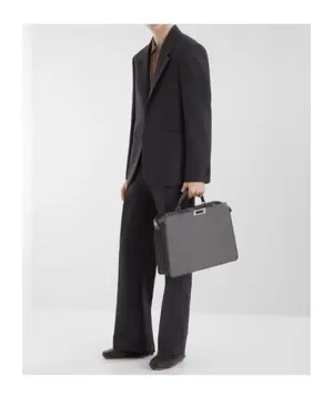 Fendi Peekaboo Iseeu Selleria Medium Tote Bag - Grey