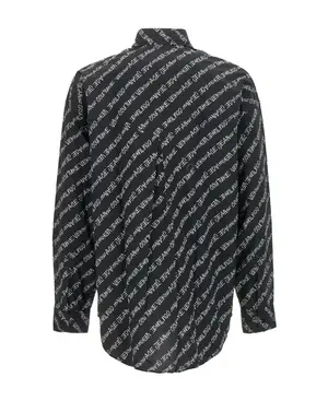 Versace Logo-print Cotton Shirt