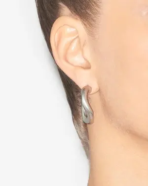 Isabel Marant Étoile Logo Engraved Hoop Earrings