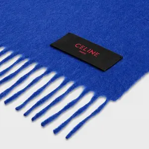 Celine Scarf In Cashmere - Sapphire Blue