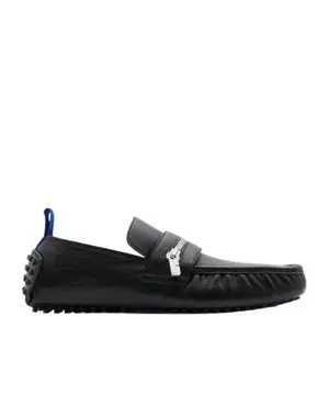 Burberry Zip Detailed Slip-on Loafers