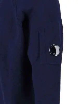 C.P. COMPANY Crew Neck Knitwear With Logo Patch Detail