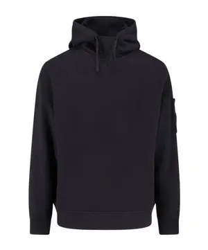 C.P. COMPANY Lens Detailed Drawstring Hoodie