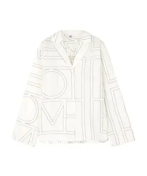 TOTEME Monogram Print Pyjama Top