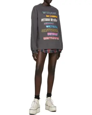 We11Done Logo Print Cotton Jumper