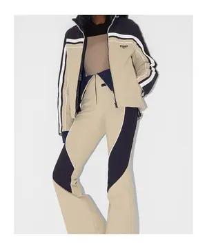 Fendi Color Blocked Tech Fabric Jacket With Logo