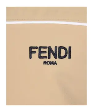 Fendi Color Blocked Tech Fabric Jacket With Logo