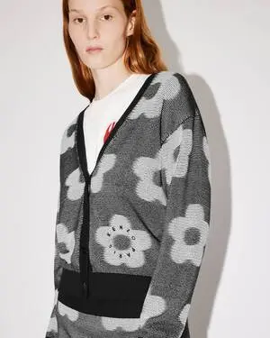 Kenzo Flower Spot Jacquard Cardigan