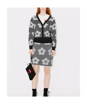 Kenzo Flower Spot Jacquard Cardigan
