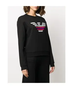 Emporio Armani Logo Printed Crewneck Sweater