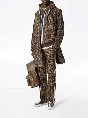 Burberry Striped Monogram-print Hoodie