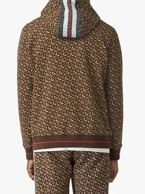 Burberry Striped Monogram-print Hoodie