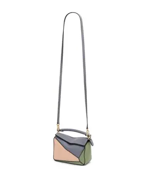 Loewe Mini Puzzle Bag In Classic Calfskin - Gray