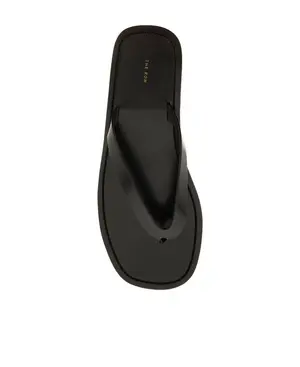 THE ROW City Slip-on Flip Flops - Black