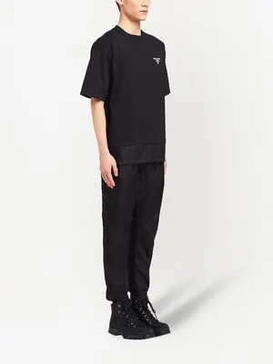 Prada Jersey And Re-nylon T-shirt