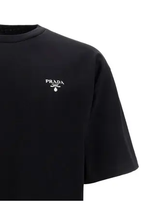 Prada Jersey And Re-nylon T-shirt