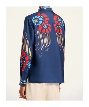 La DoubleJ Printed Silk Shirt