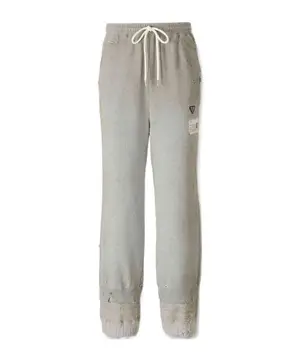 Mihara Yasuhiro Drawstring Distressed Track Pants - Gray