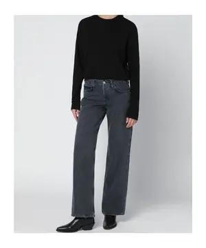 AGOLDE Ribbed Crewneck Long Sleeve T-shirt