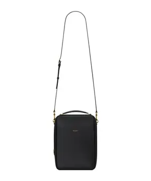 Saint Laurent Small Case In Smooth Leather - Black