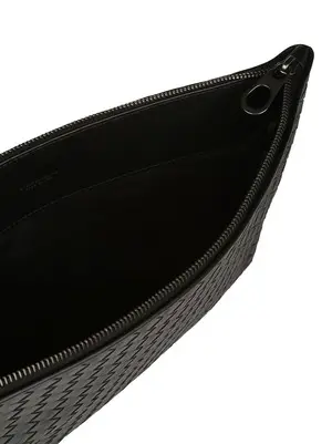 Bottega Veneta Nero Intrecciato Small Document Case