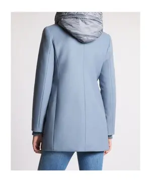 FAY Toggle Wool-blend Coat - Blue