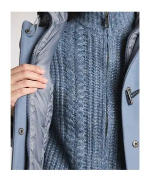 FAY Toggle Wool-blend Coat - Blue