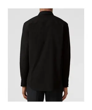 Burberry Logo Embroidered Long-sleeved Shirt