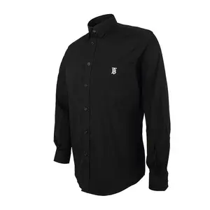 Burberry Logo Embroidered Long-sleeved Shirt