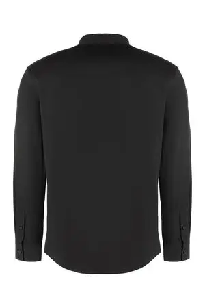 Burberry Logo Embroidered Long-sleeved Shirt
