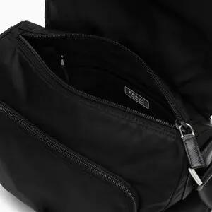 Prada Logo Crossbody Bag - Black