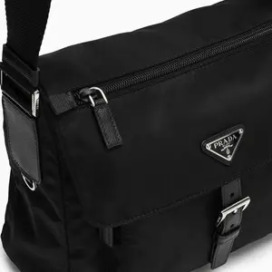 Prada Logo Crossbody Bag - Black