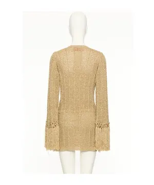 Valentino Garavani V-neck Tassel Detailed Jumper