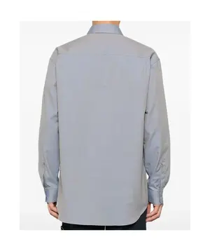 Stone Island 1100003 Patch-pocket Button-down Shirt - Blue