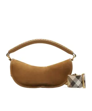 Burberry B-clip Zipped Shoulder Bag - Brown