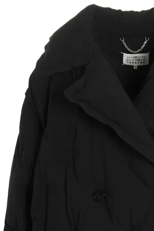 MAISON MARGIELA Padded Oversized Coat - Black