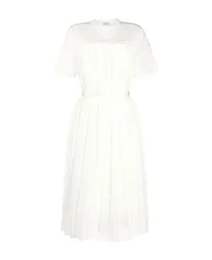 Moncler Logo Short-sleeved Dress - White