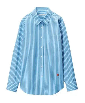 Alexander Wang Logo Patch Boyfriend Shirt