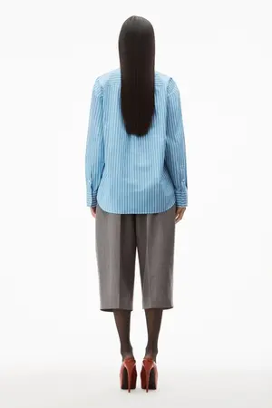 Alexander Wang Logo Patch Boyfriend Shirt