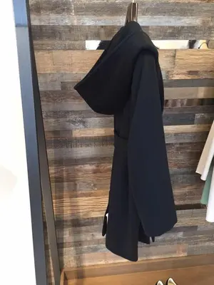 Max Mara Hooded Long-sleeve Coat - Black