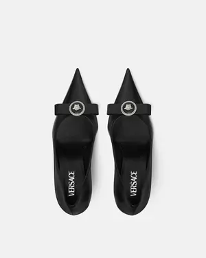 Versace Ribbon Pumps - Black/silver