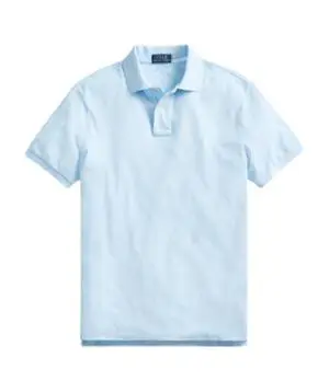 Polo Ralph Lauren Logo Embroidered Short-sleeved Polo Shirt - Blue