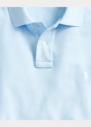Polo Ralph Lauren Logo Embroidered Short-sleeved Polo Shirt - Blue
