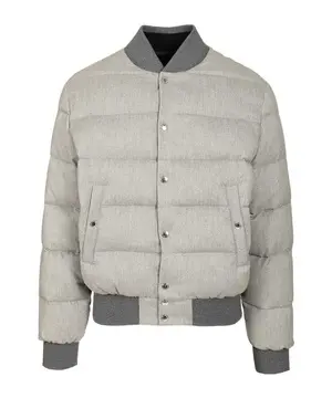 Dolce & Gabbana Quilted Cotton Padded Bomber Jacket