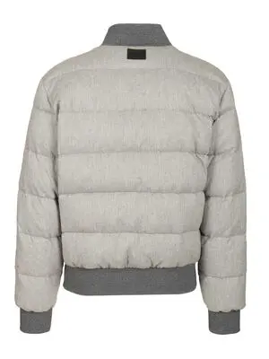 Dolce & Gabbana Quilted Cotton Padded Bomber Jacket