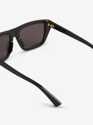 Bottega Veneta Rectangle Sunglasses - Black