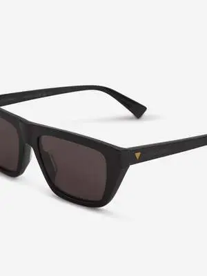 Bottega Veneta Rectangle Sunglasses - Black
