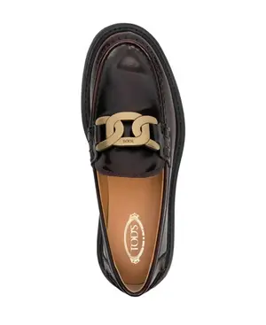 TOD'S Logo Plaque Slip-on Loafers