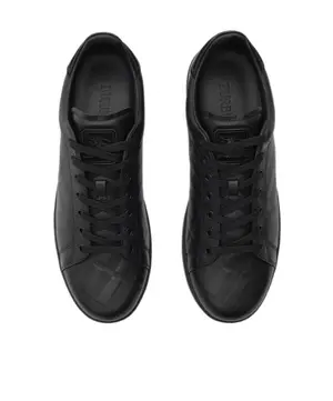 Burberry Embossed Check Set Sneakers - Black